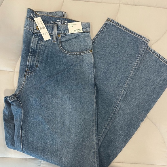 J. Crew | Jeans | Nwt Jcrew Jeans Slouchy Straight 28 | Poshmark